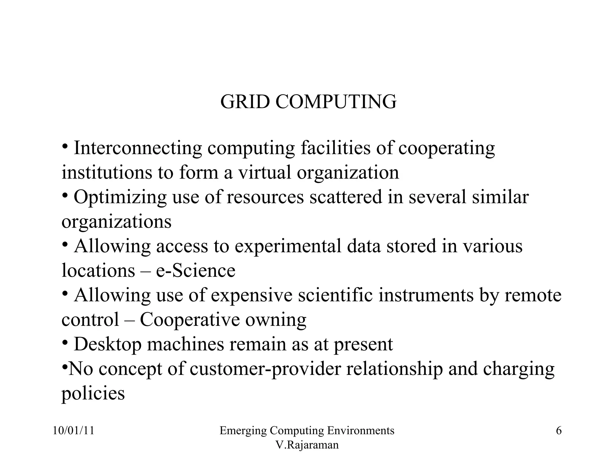 Emerging computer environments- By Dr. V. Rajaraman | PPT