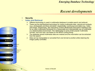 Emerging database technology multimedia database | PPT