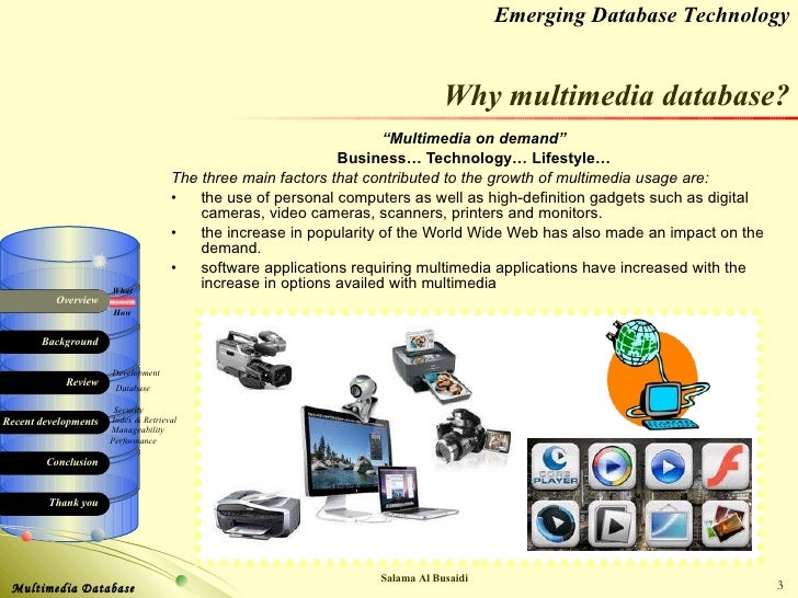 Emerging database technology multimedia database