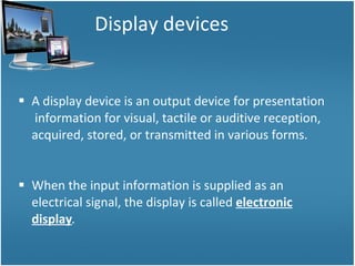 Emerging Display Technologies | PPT
