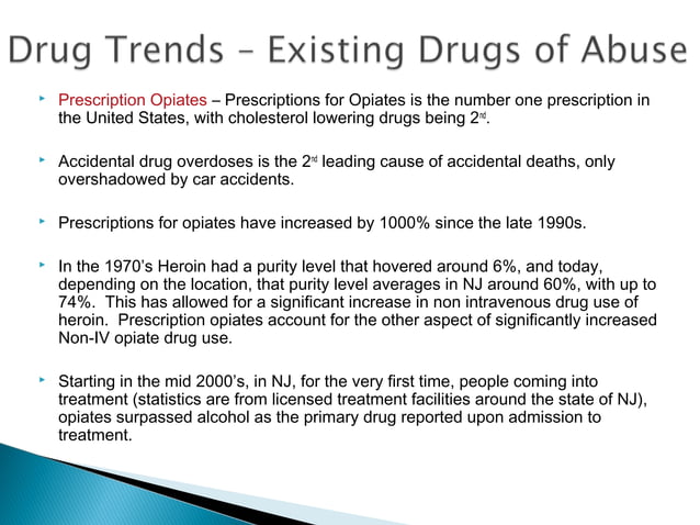 Emerging drugs of Abuse and Emerging Drug Trends | PPT