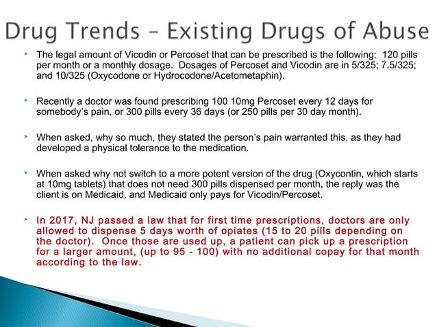 Emerging drugs of Abuse and Emerging Drug Trends | PPT