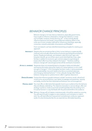 Framework for Action: Consumer Behavior Change | PDF
