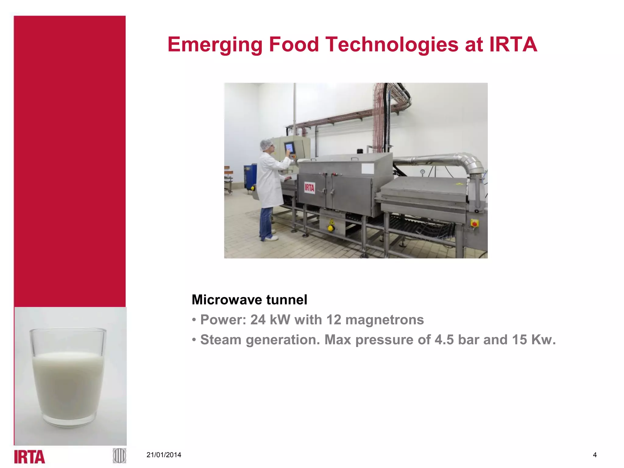 Emerging food processing technologies 2014 | PPT