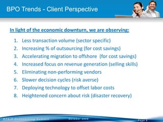 Emerging Global Bpo Sectors Alj Final | PPT | Free Download