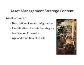 Emerging international standards on asset asset management | PDF