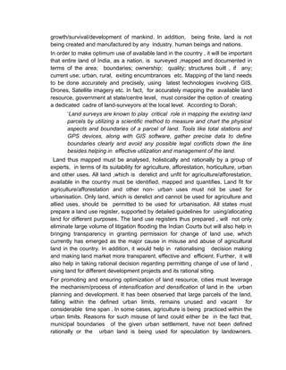Emerging Issues and Urban challenges- Land.docx
