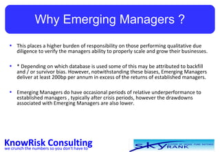 Emerging manager renaissance | PPT