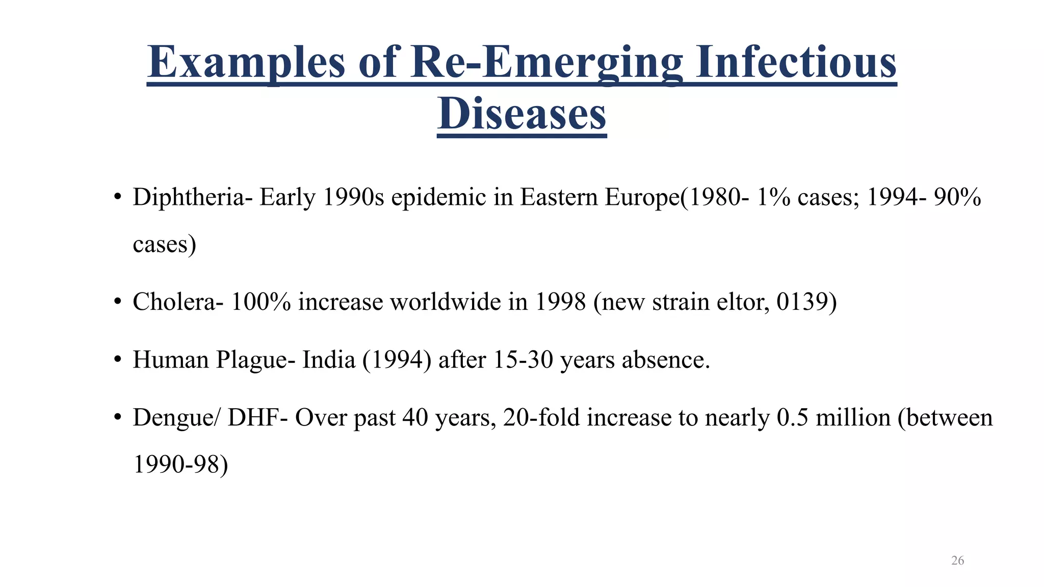 Emerging and reemerging infectious diseases | PPTX