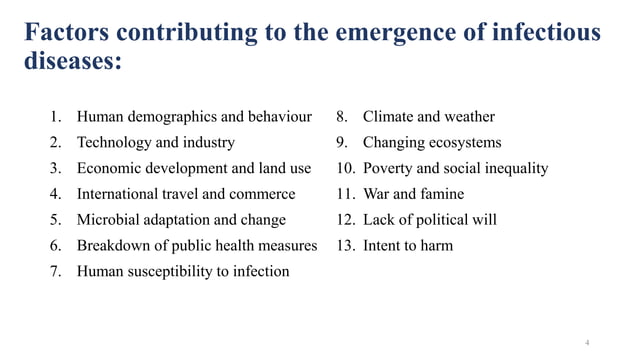 Emerging and reemerging infectious diseases | PPTX