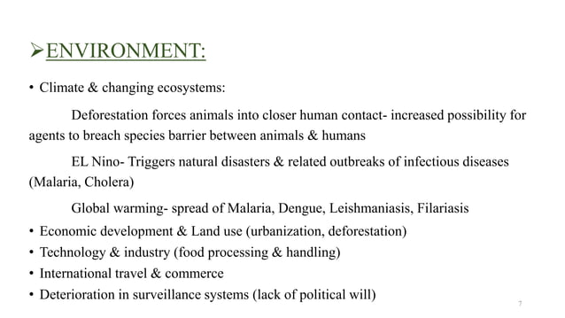 Emerging and reemerging infectious diseases | PPTX