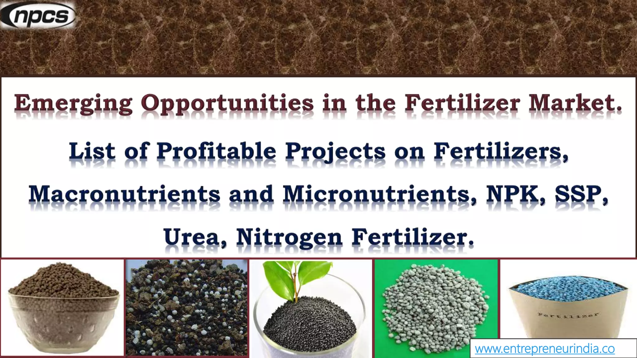 Emerging Opportunities in the Fertilizer Market. List of Profitable ...
