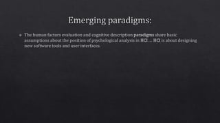 Emerging paradigms | PPTX