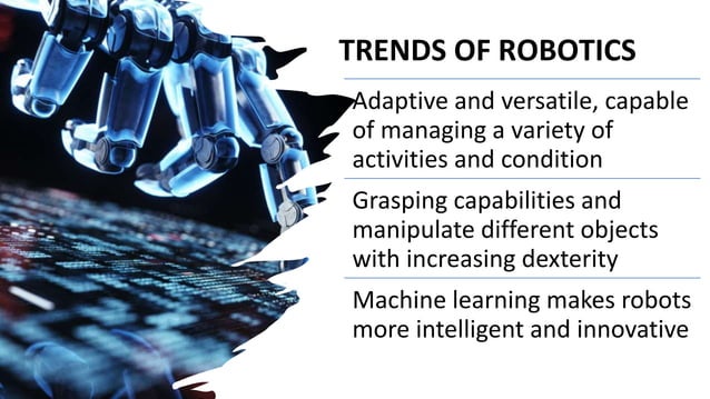 Emerging Trends in Robots.pptx | Robotics | Technology & Computing
