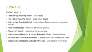 Emerging reading models | PPT