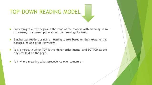 Emerging reading models