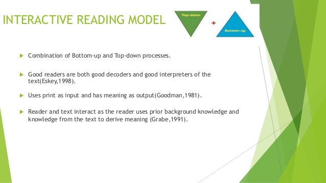Emerging reading models