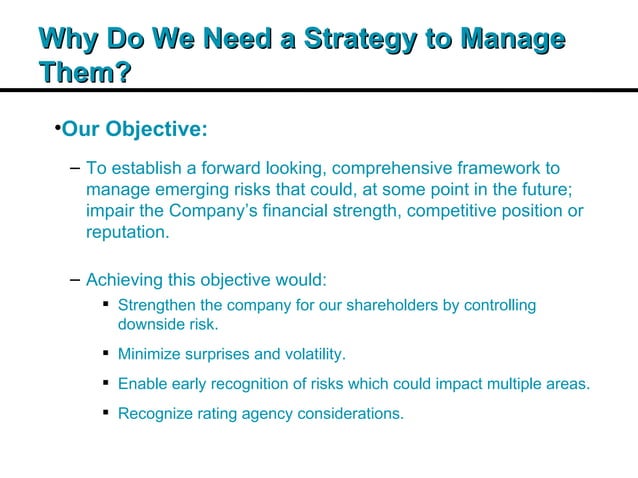 Emerging Risks | PPT