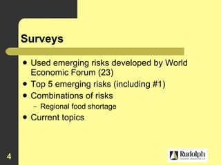 Developing an Emerging Risk Strategy | PPT