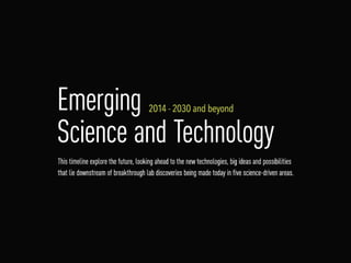 Emerging science and technology | PPT | Technology & Computing