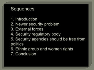 Emerging security challenges of Nepal | PPTX