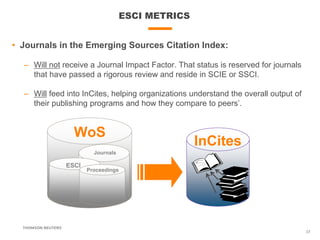 Emerging Sources Citation Index: A New Edition of Web of Science | PDF
