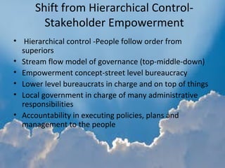 Emerging Styles of Governance | PPT