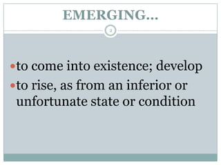 Emerging technologies | PPTX
