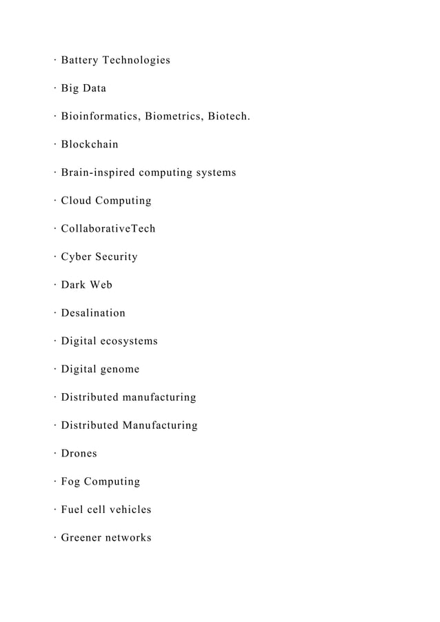 Emerging Technologies Assignment InstructionsOverviewThe.docx