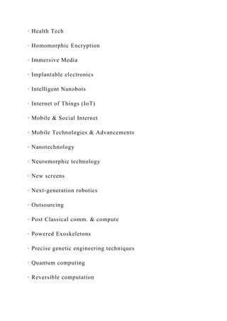 Emerging Technologies Assignment InstructionsOverviewThe.docx
