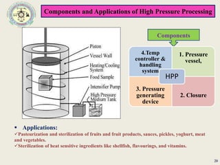 Emerging technologies in food processing | PPTX