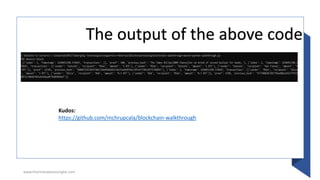 Basics of Block Chain | PDF