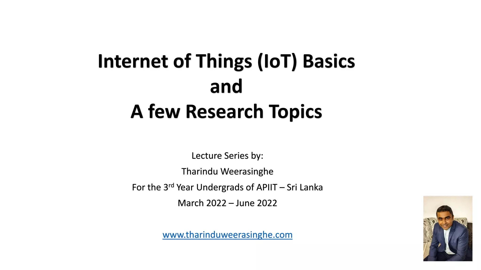 Basics of IoT | PPT