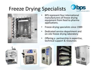 Emerging Technologies In Freeze Drying - Introduction to BPS | PPTX