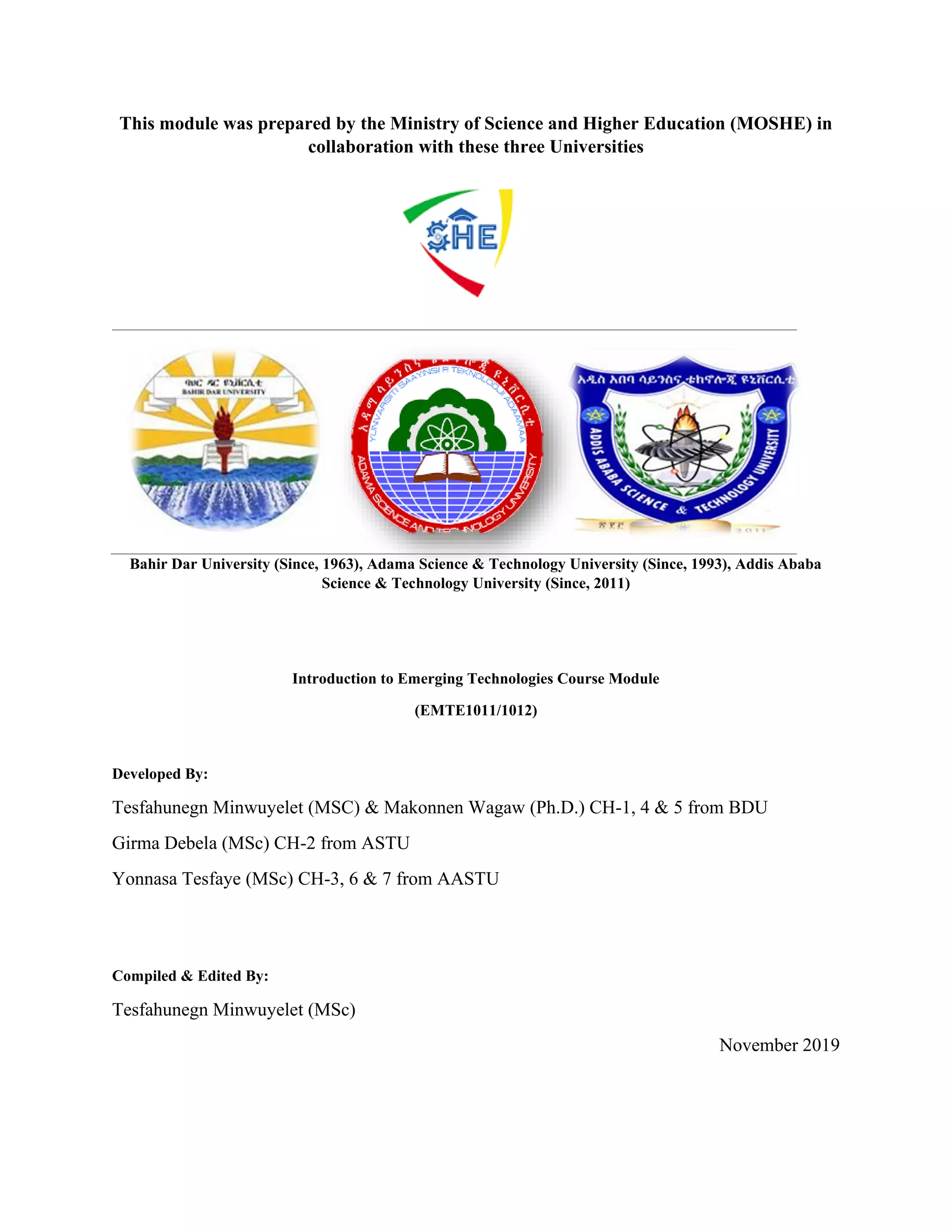 Emerging Technologies Module.pdf | Databases | Computer Software and ...