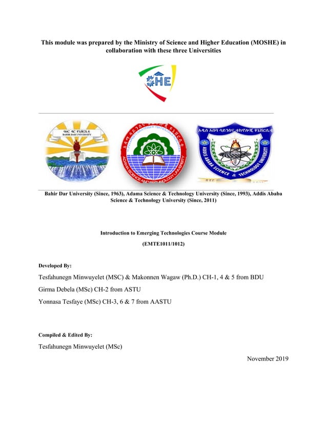 Emerging Technologies Module.pdf | Databases | Computer Software and Applications
