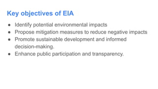 Understanding the Environmental Impact Assessment EIA | PDF