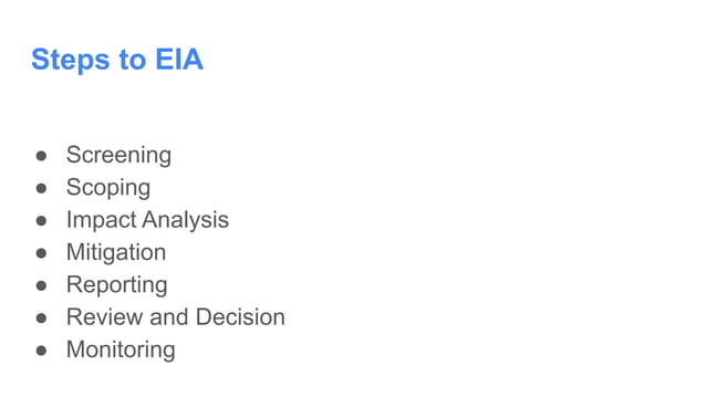 Understanding the Environmental Impact Assessment EIA | PDF