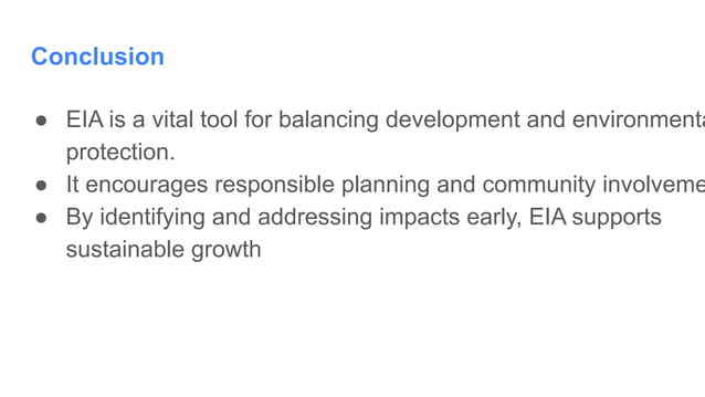 Understanding the Environmental Impact Assessment EIA | PDF