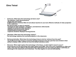 Emerging technology multimedia presentation | PPT