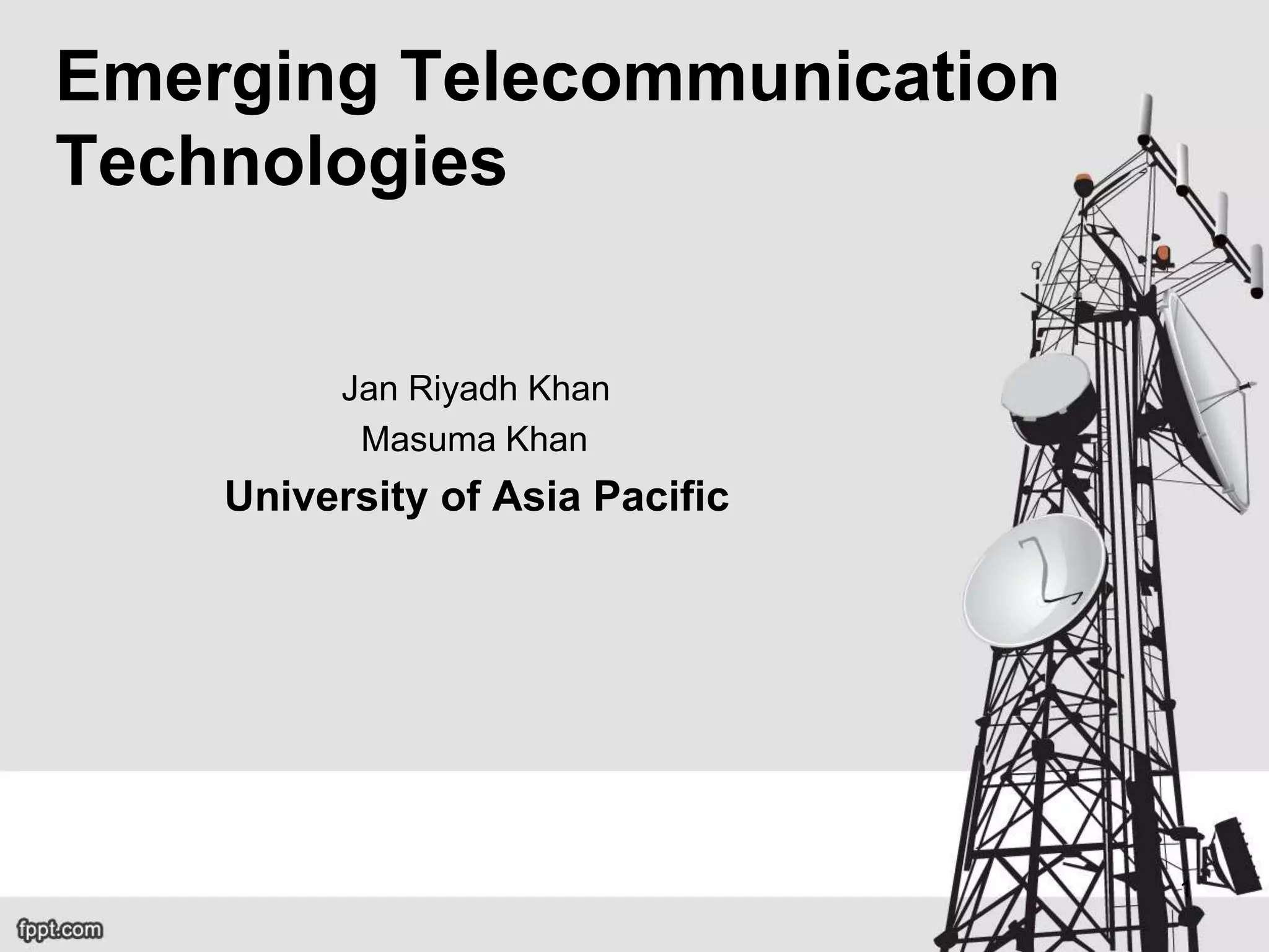 Emerging telecommunication technologies | PPTX