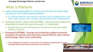 Emerging technology platform and services by Prof. S. S. Dubey | PDF