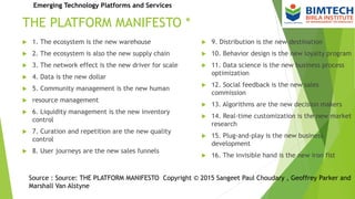 Emerging technology platform and services by Prof. S. S. Dubey | PDF