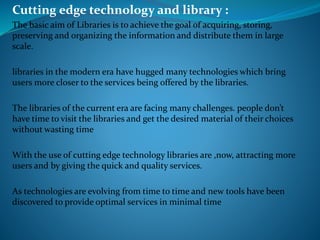 Cutting-edge technology presentation | PPTX