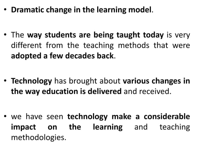 Emerging technology Trends and Education.ppt | Education