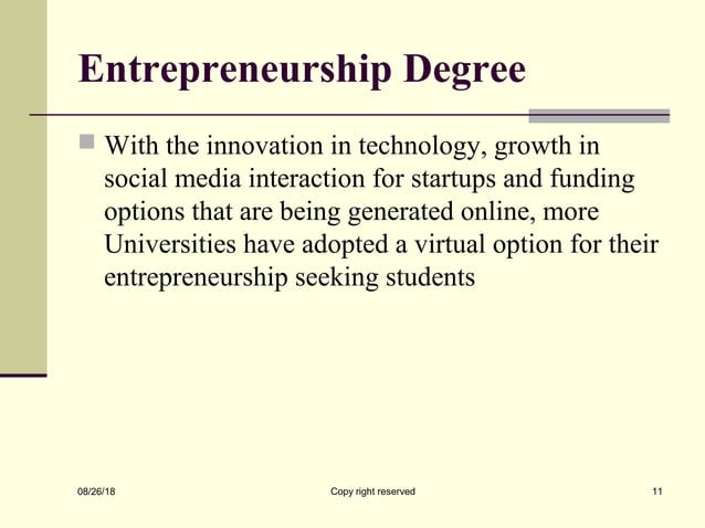 Emerging trend in entrepreneurship | PPT