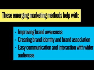 Emerging Trends in Marketing | PPT