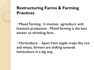 Agri-Business - The Resurgence of Agriculture in India | PPT