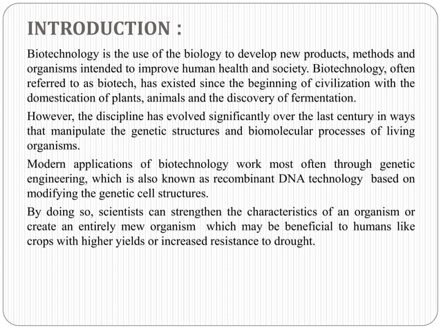 EMERGING TRENDS IN BIOTECHNOLOGY.pptx | Biotech and Biomedical Industry ...