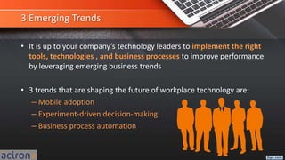Emerging trends in business technology | PPT